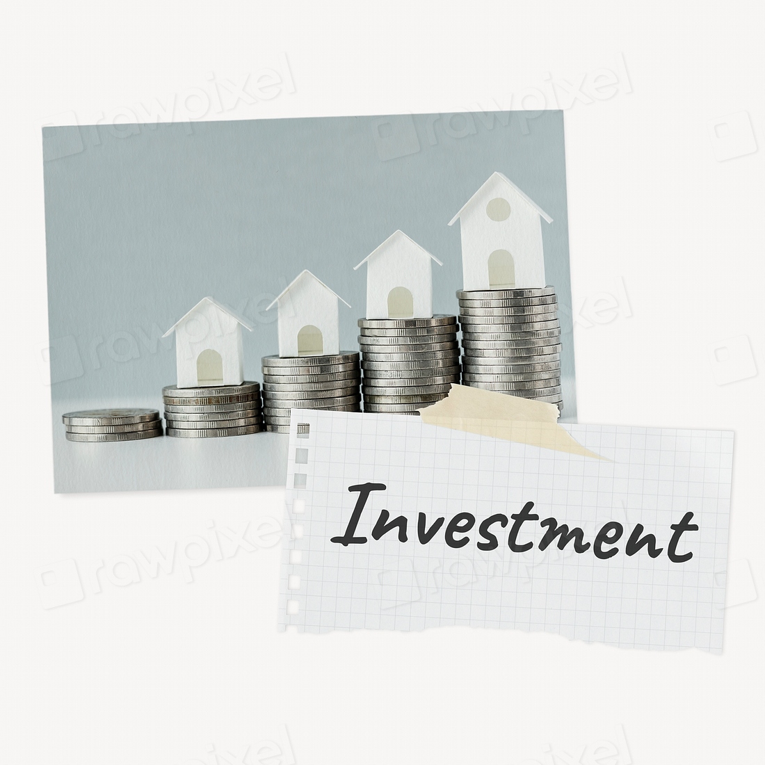 Investment paper collages, real estate | Free Photo - rawpixel