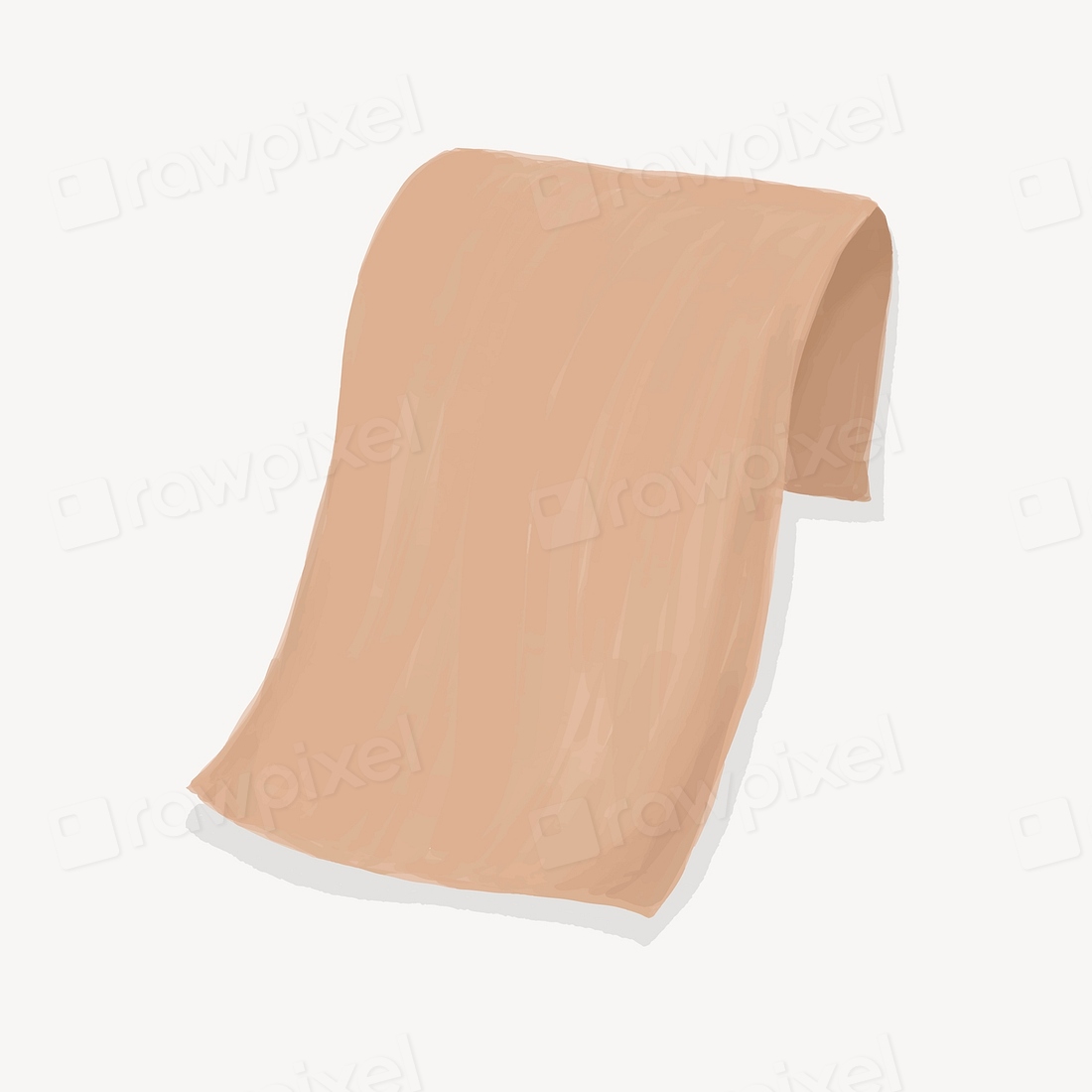 Brown paper, aesthetic stationery doodle | Premium Vector Illustration ...