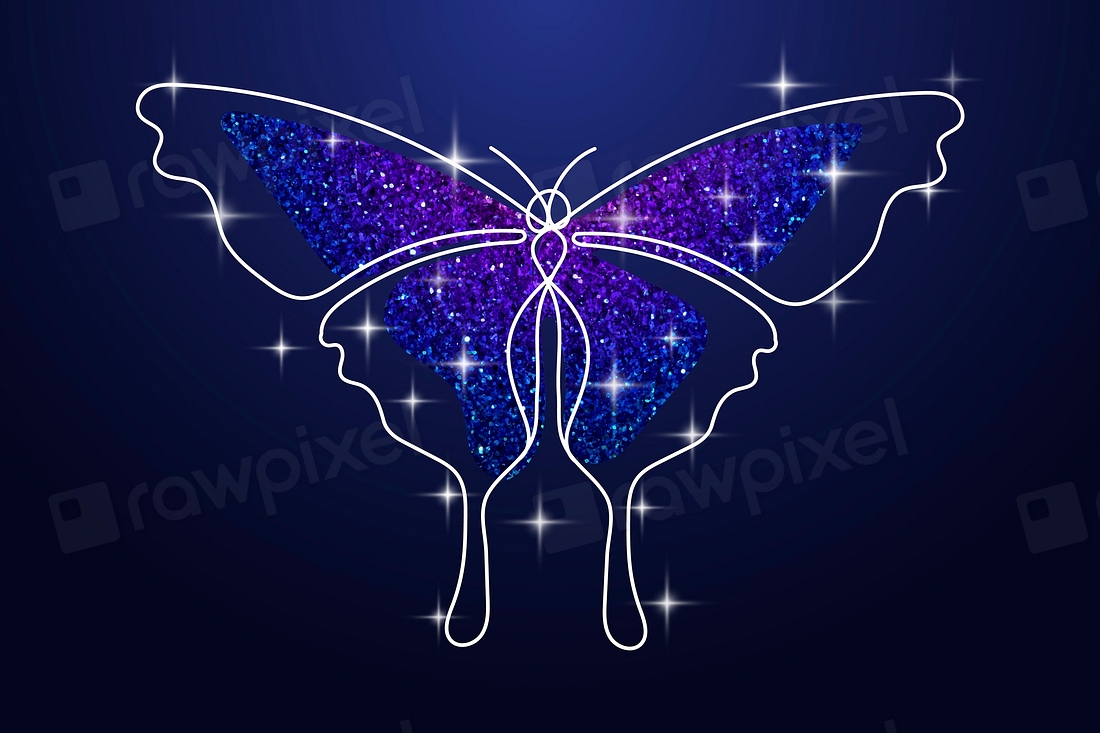 Violet butterfly background, beautiful glittery | Free Photo - rawpixel