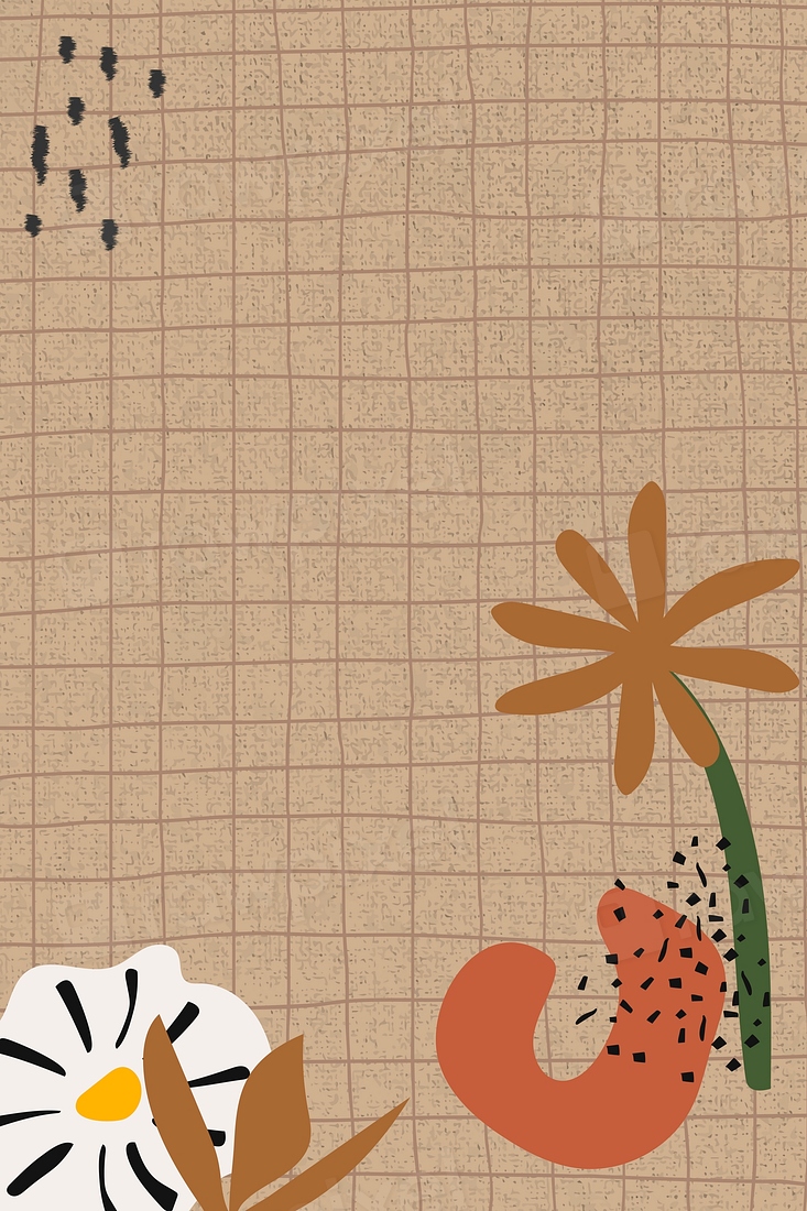 Aesthetic flower background grid pattern | Premium PSD - rawpixel
