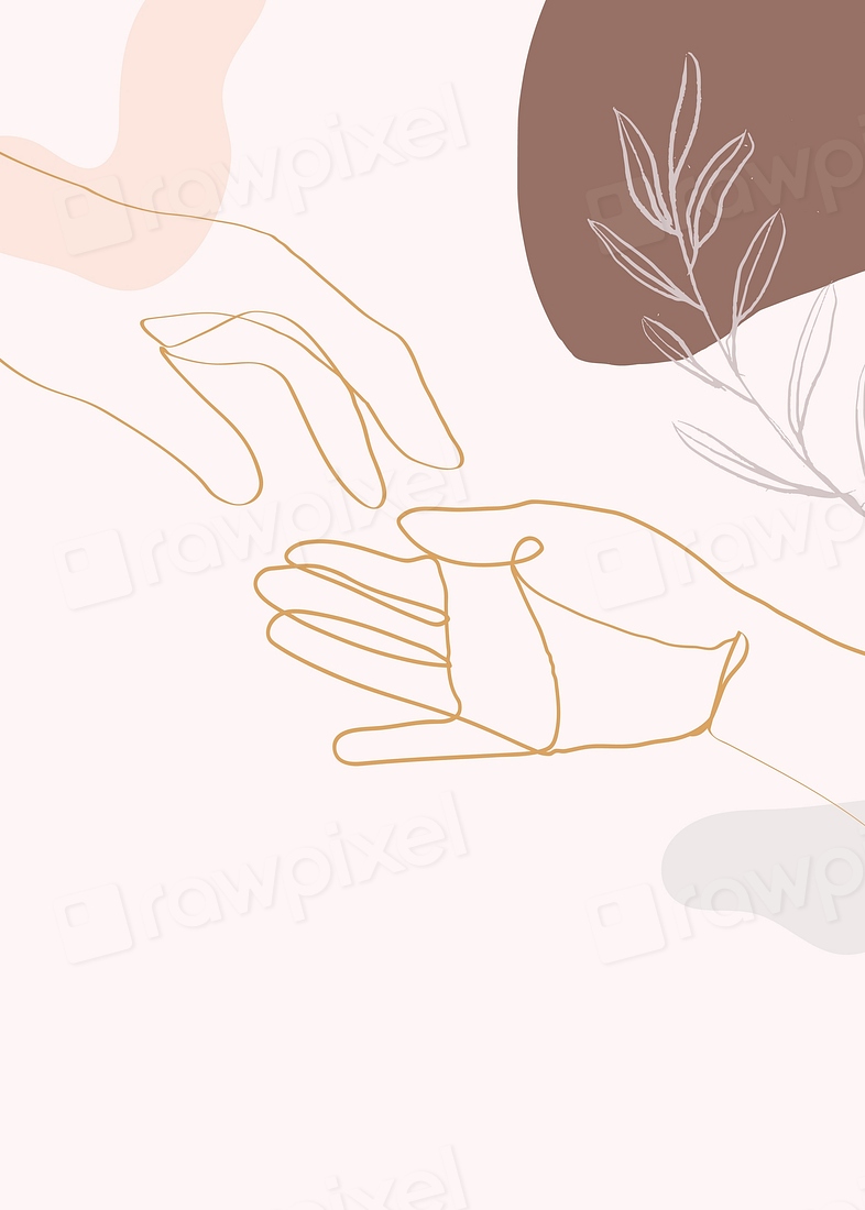 Hand & botanical line art | Premium Vector - rawpixel