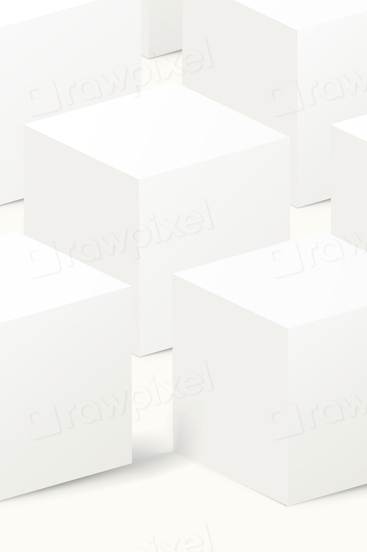 Minimal cube pattern background, white | Free Photo - rawpixel