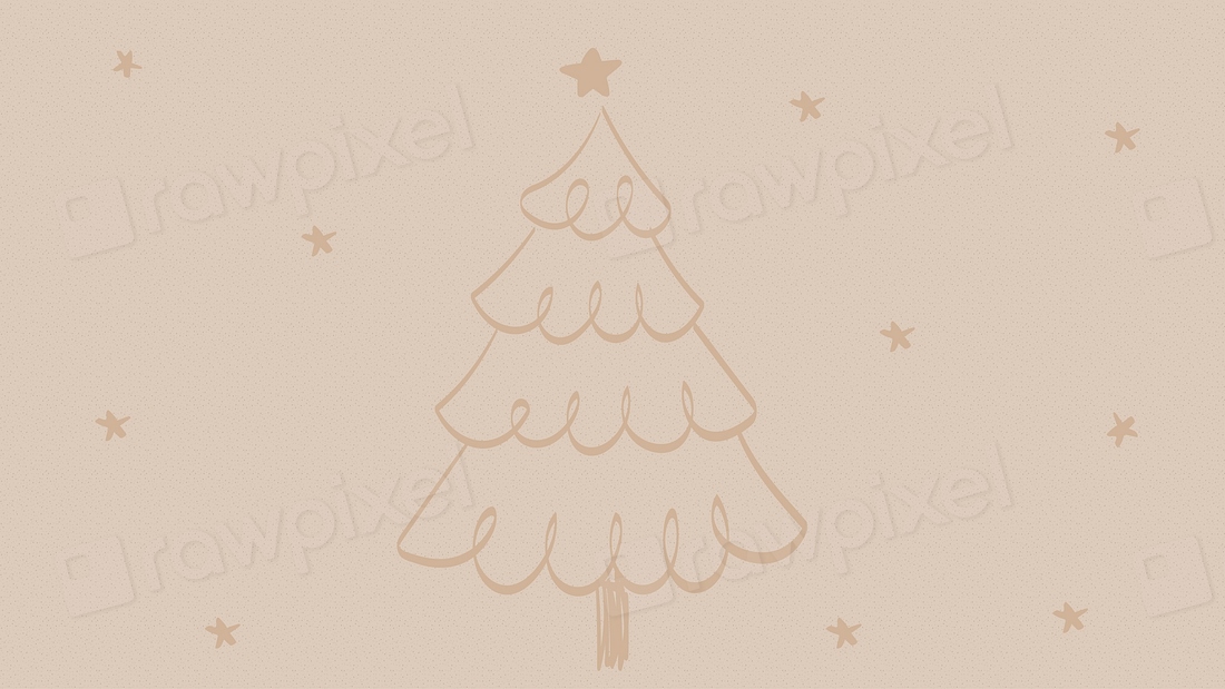 Christmas tree computer wallpaper, winter | Premium Vector - rawpixel