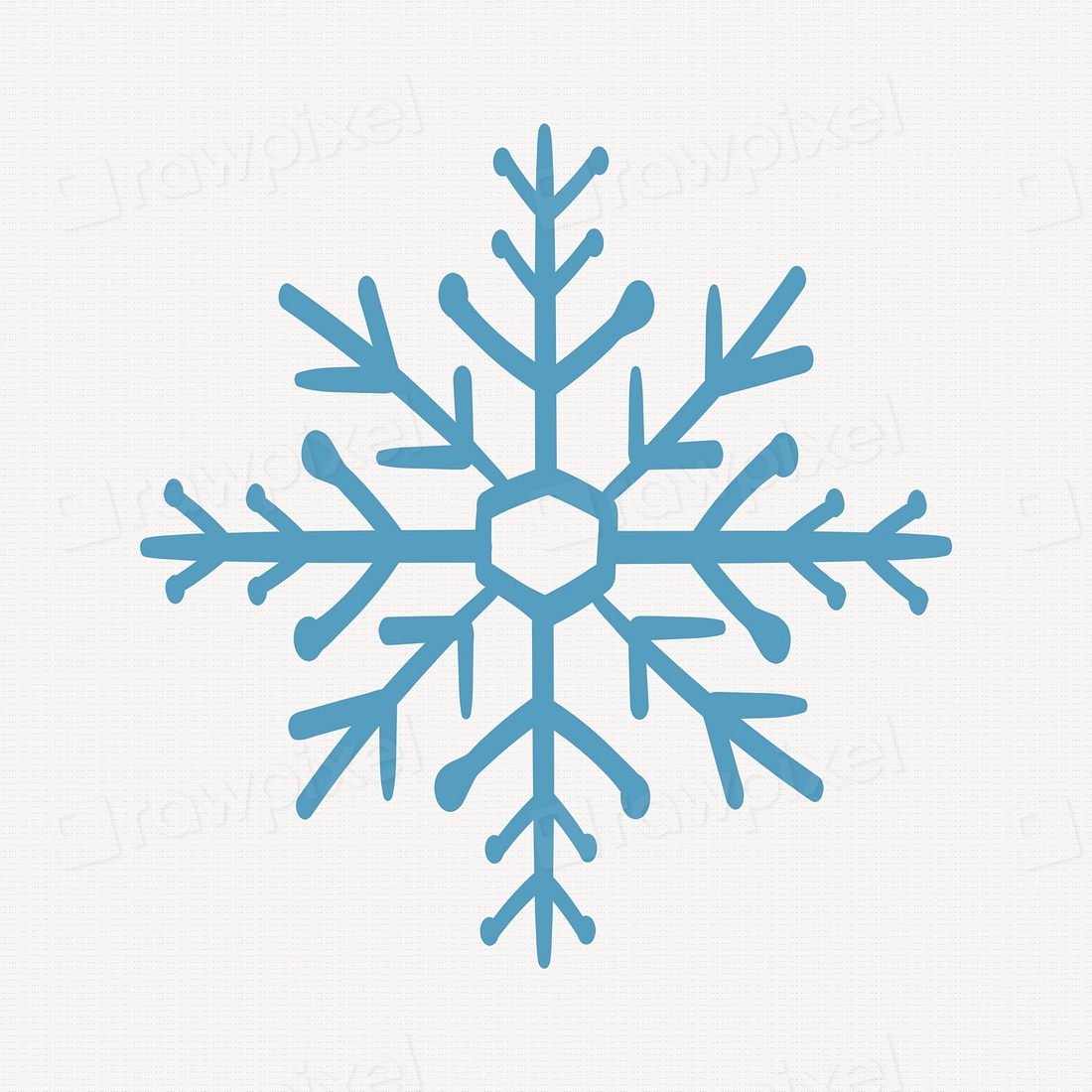 Winter blue snowflake sticker, Christmas | Premium Vector Illustration ...