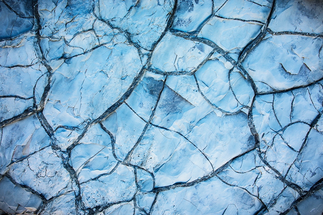 Blue cracked ground texture, abstract | Free Photo - rawpixel