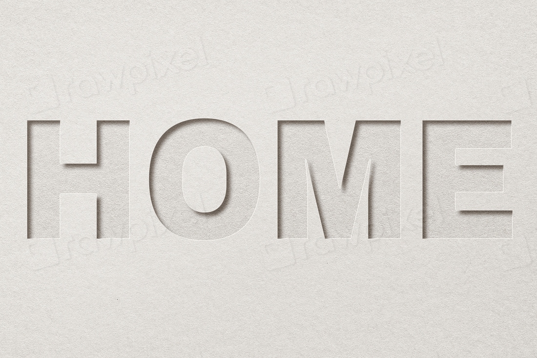 Home word paper cut font | Free Photo - rawpixel