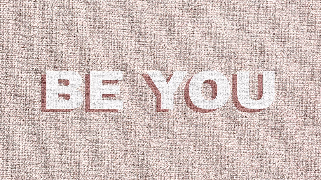 Be you drop shadow typography | Free Photo - rawpixel