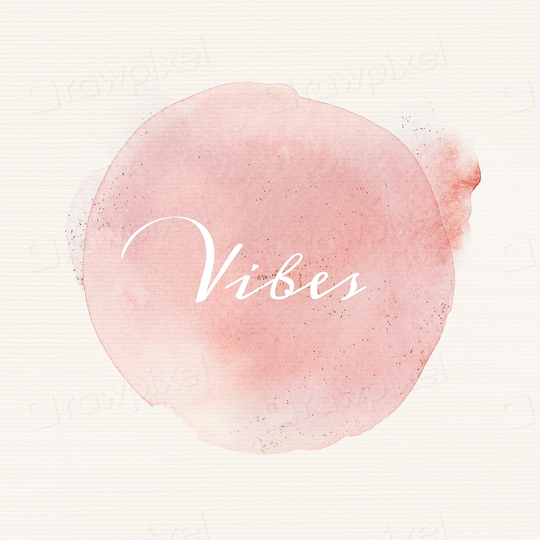 Vibes calligraphy pastel pink watercolor | Free Photo - rawpixel