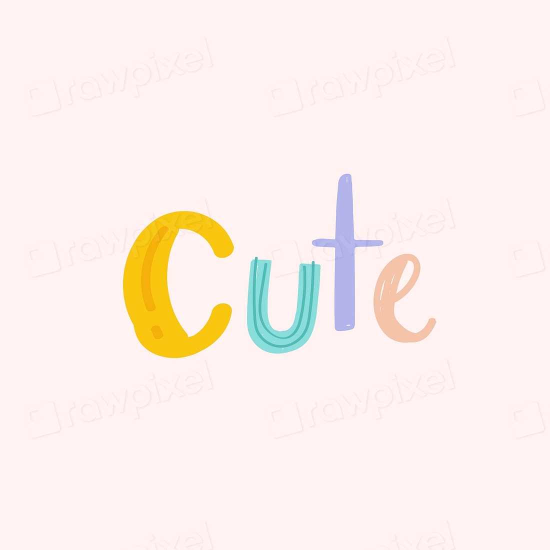 Doodle font cute typography vector | Free Vector - rawpixel