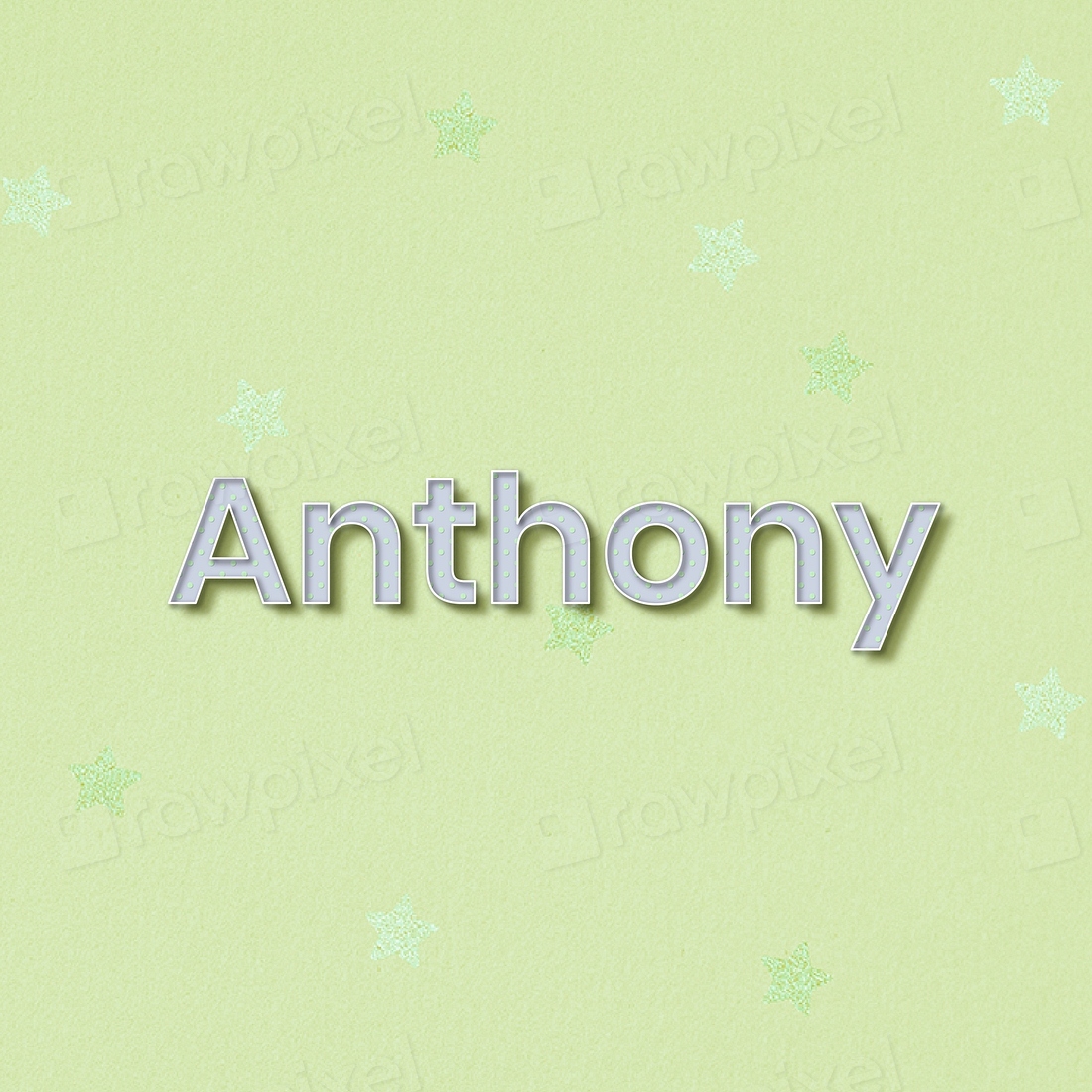 Polka dot Anthony name typography | Free Photo - rawpixel