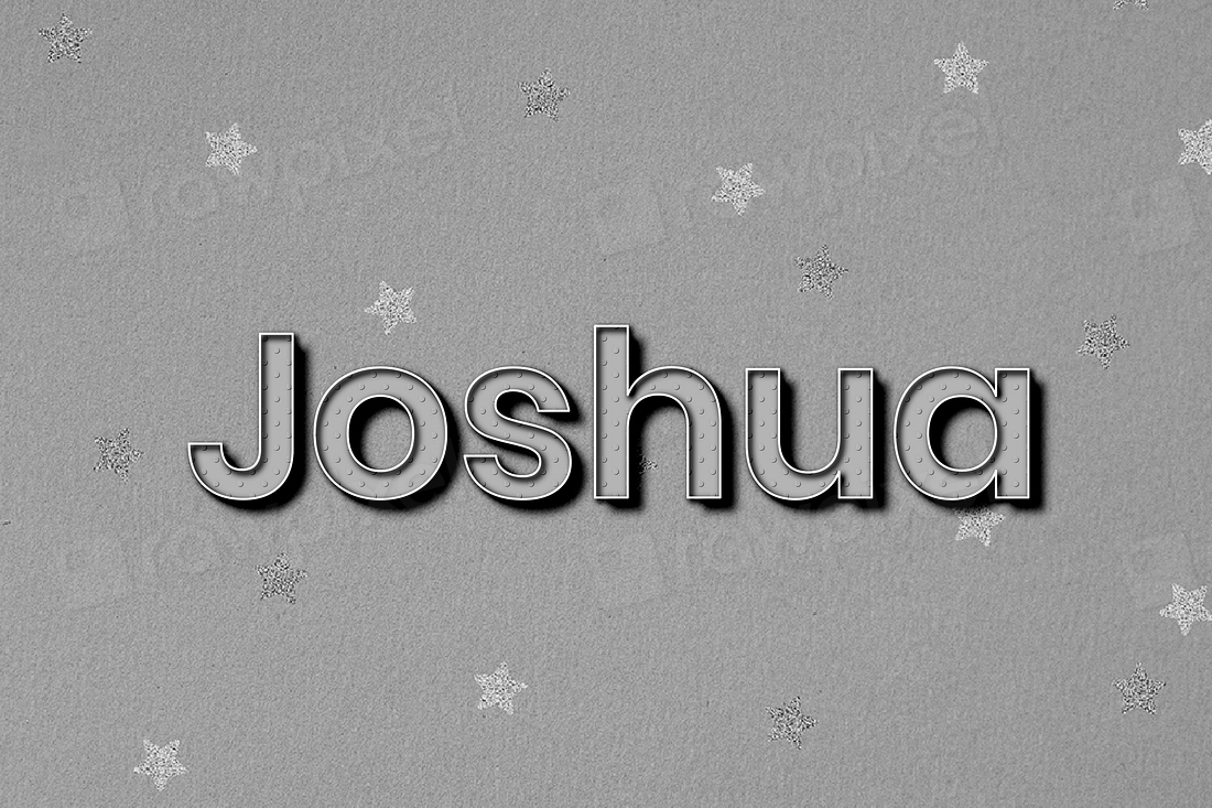 Joshua name polka dot lettering | Free Photo - rawpixel