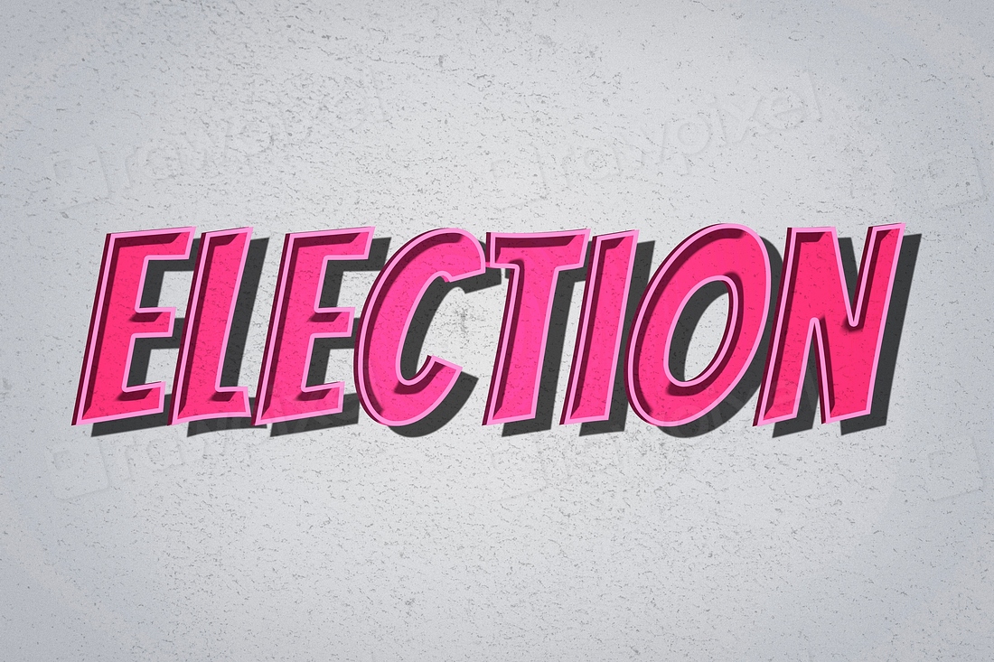 Election word retro style typography | Free Photo - rawpixel