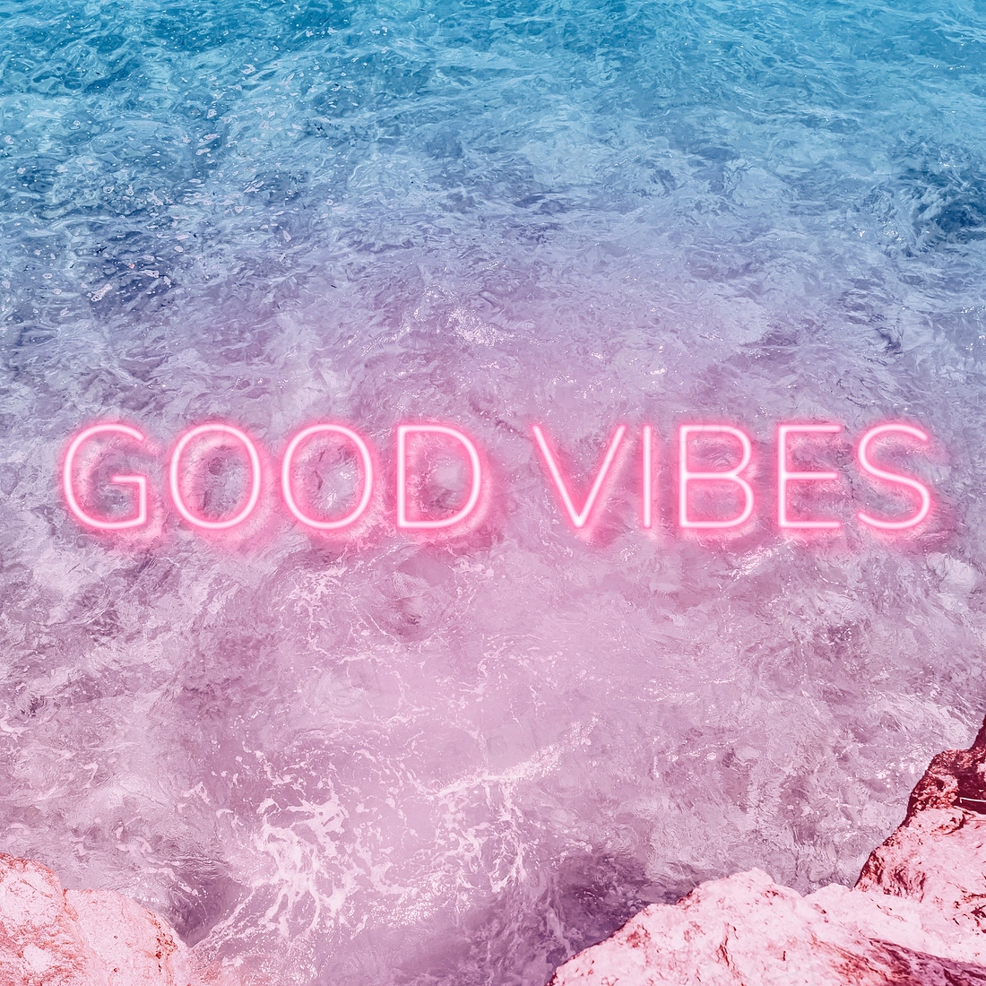 Good vibes text glowing neon | Free Photo - rawpixel