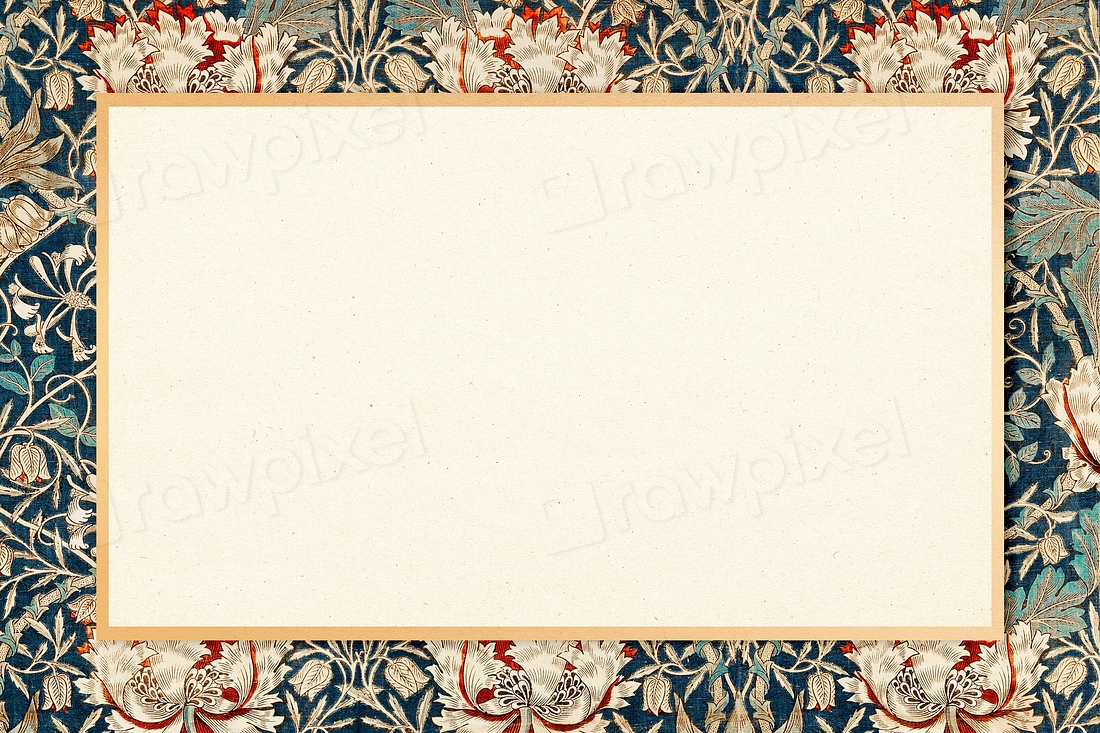 William Morris pattern frame vector | Premium Vector - rawpixel