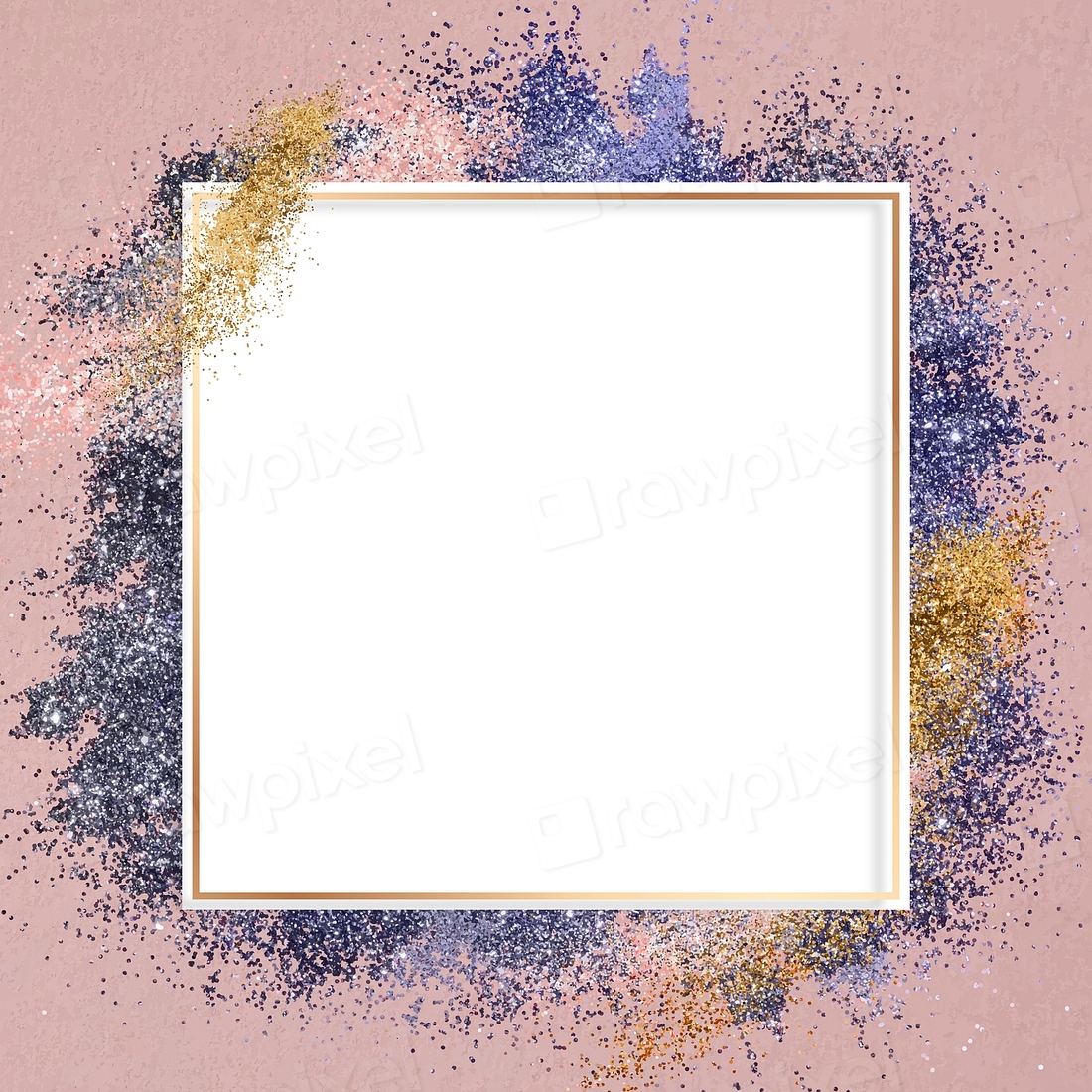 Glitter frame vector pink sparkly | Premium Vector - rawpixel