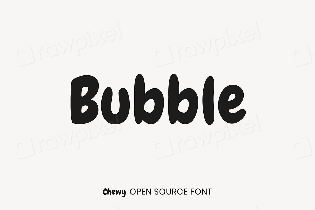Chewy open source font Sideshow | Free Font Add-on - rawpixel