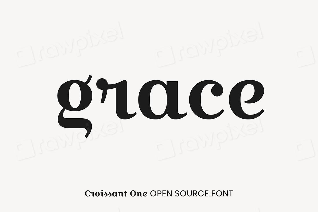 Croissant One open source font | Free Font Add-on - rawpixel