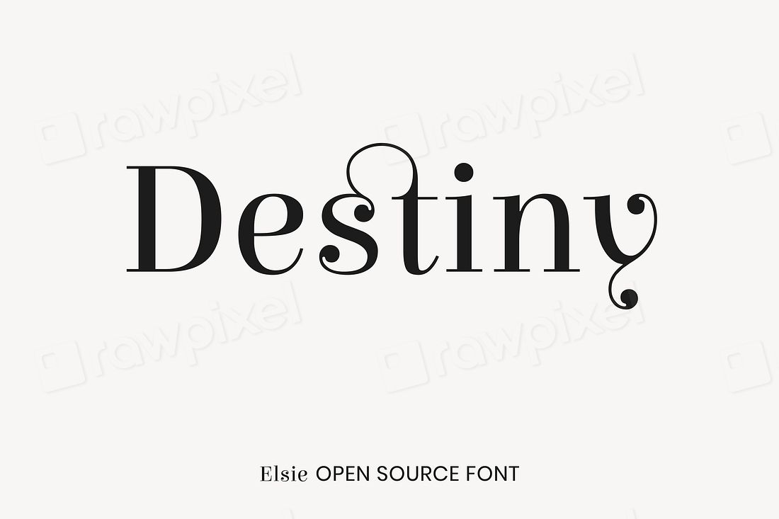 Elsie open source font Alejandro | Free Font Add-on - rawpixel