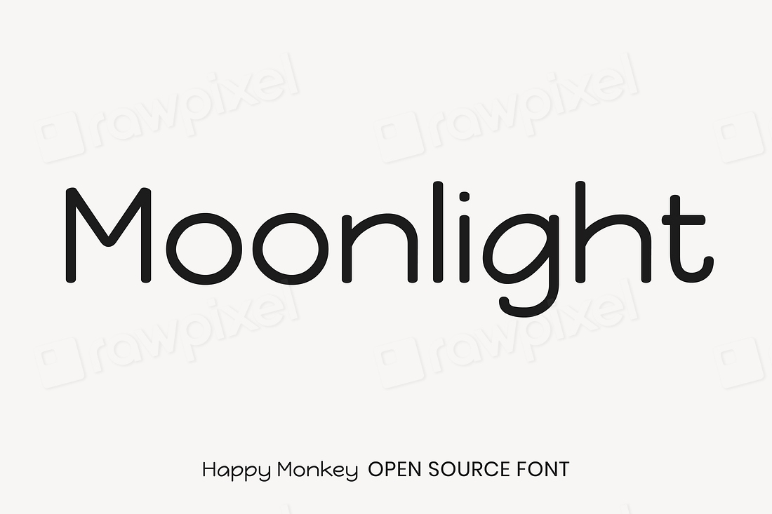 Happy Monkey open source font | Free Font Add-on - rawpixel