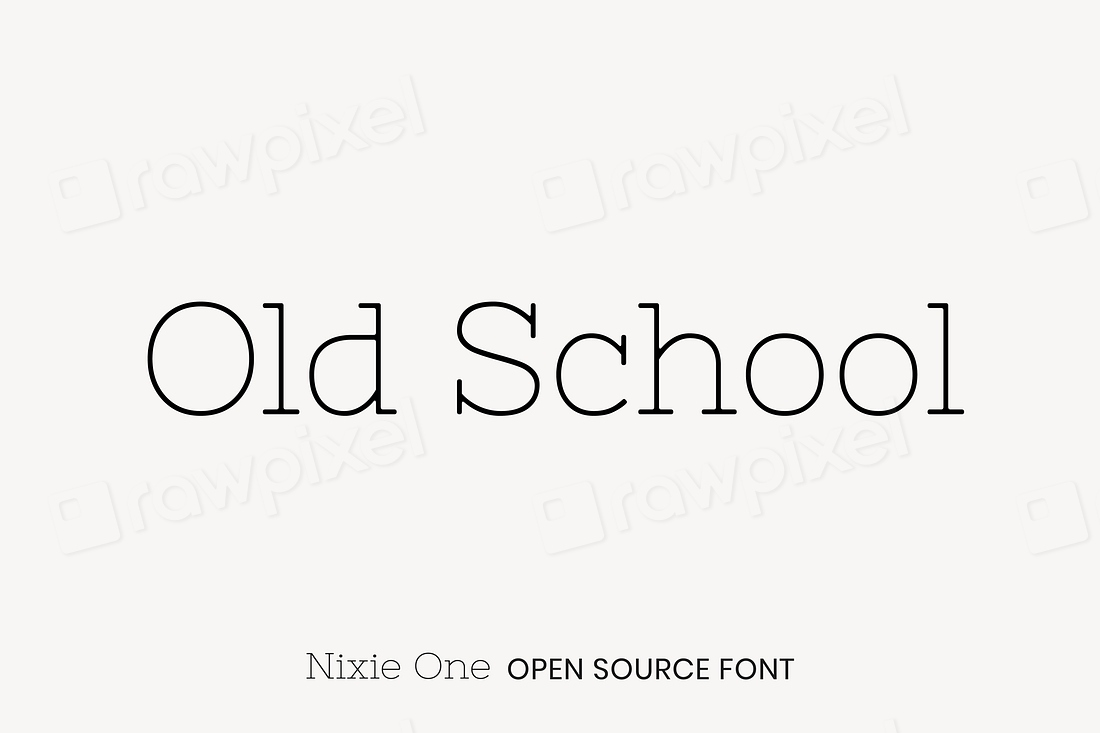 Nixie One open source font | Free Font Add-on - rawpixel