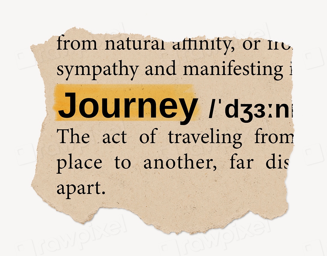 Journey definition, ripped dictionary word, | Free Photo - rawpixel
