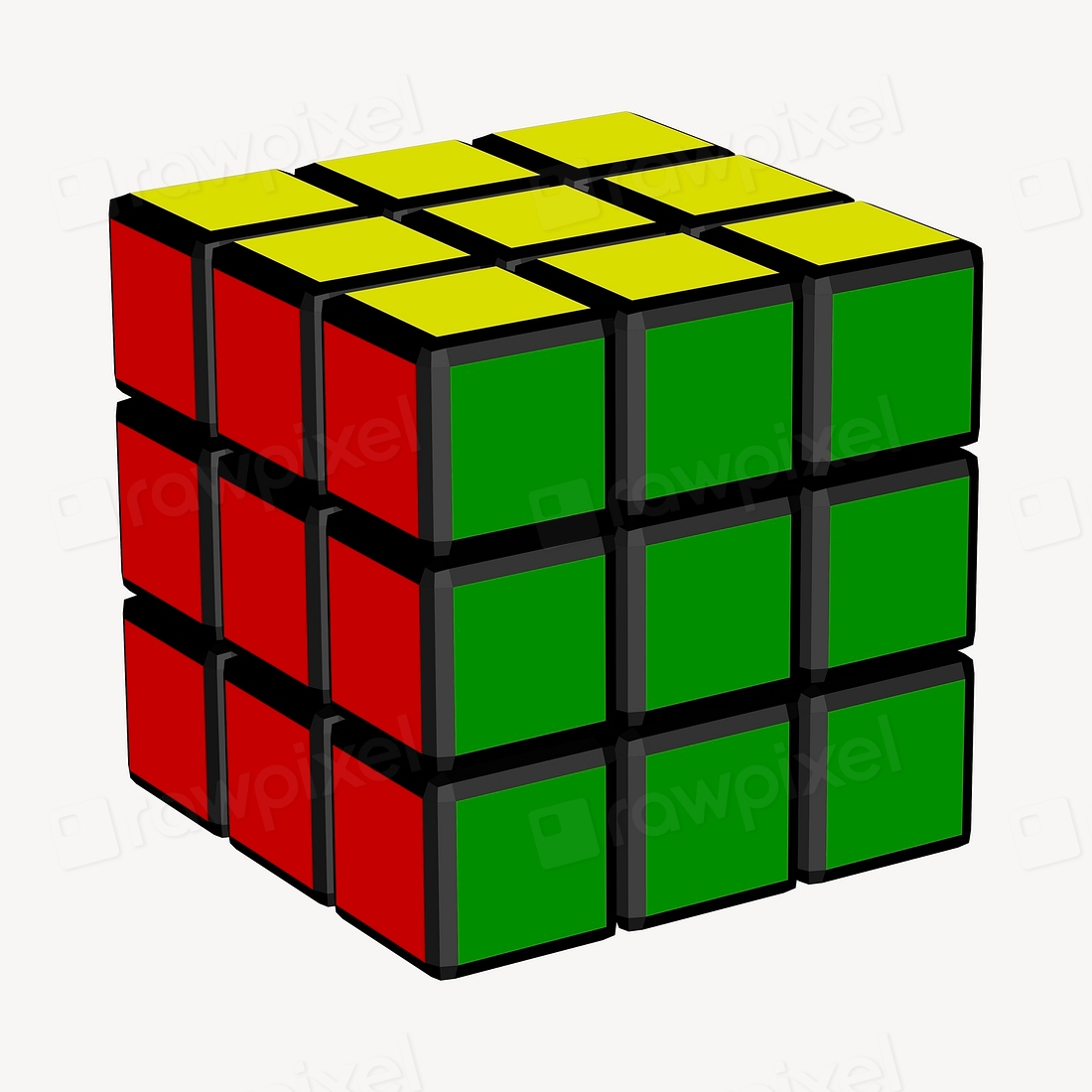 Rubik's cube illustration. | Free Photo Illustration - rawpixel