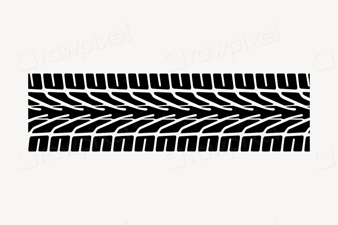 Tire tread clipart, drawing illustration | Free Vector - rawpixel