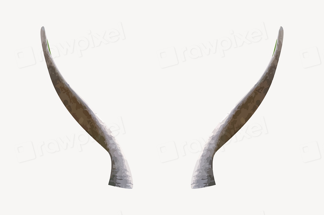 Horns collage element, cute illustration | Free Vector - rawpixel