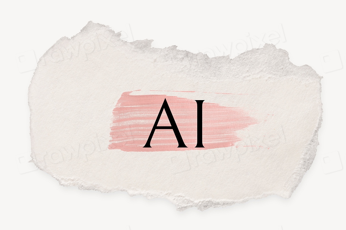 AI word, ripped paper, pink | Free Photo - rawpixel