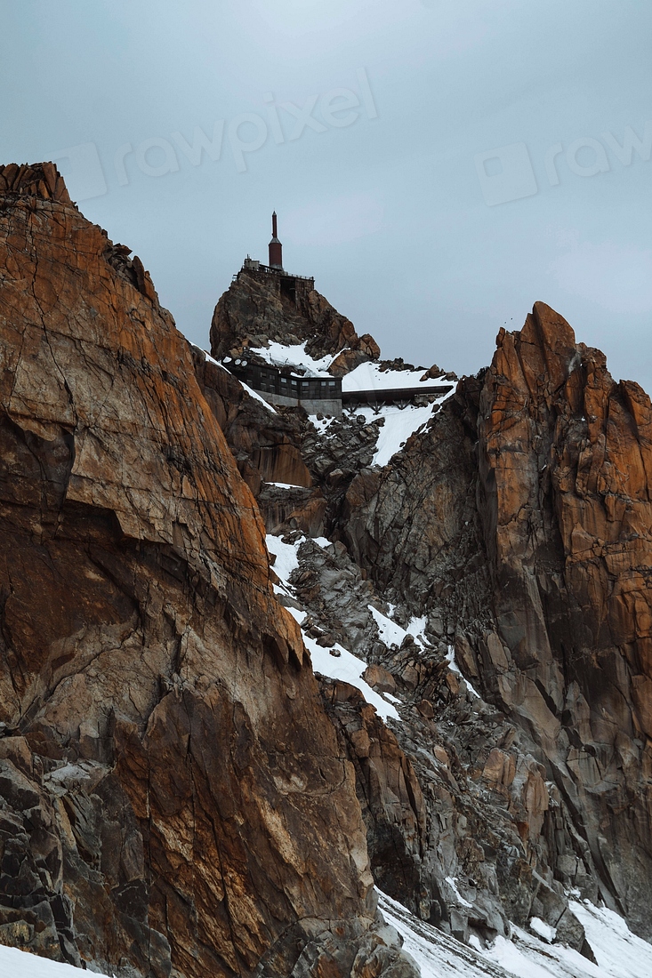 Chamonix Alps France covered snow | Free Photo - rawpixel