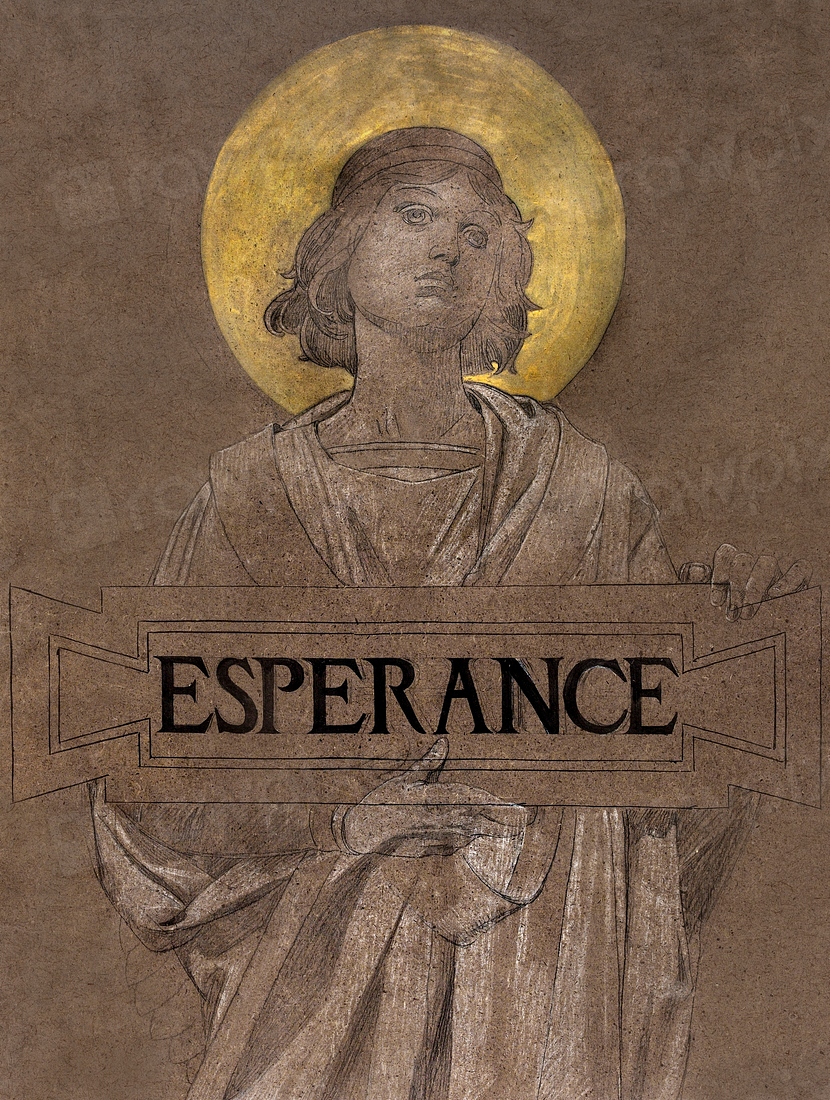 Figure Hope (1895) drawing high | Free Photo Illustration - rawpixel