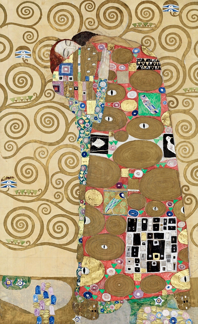 Gustav Klimt's Fulfillment (1910–1911) famous | Free Photo Illustration ...