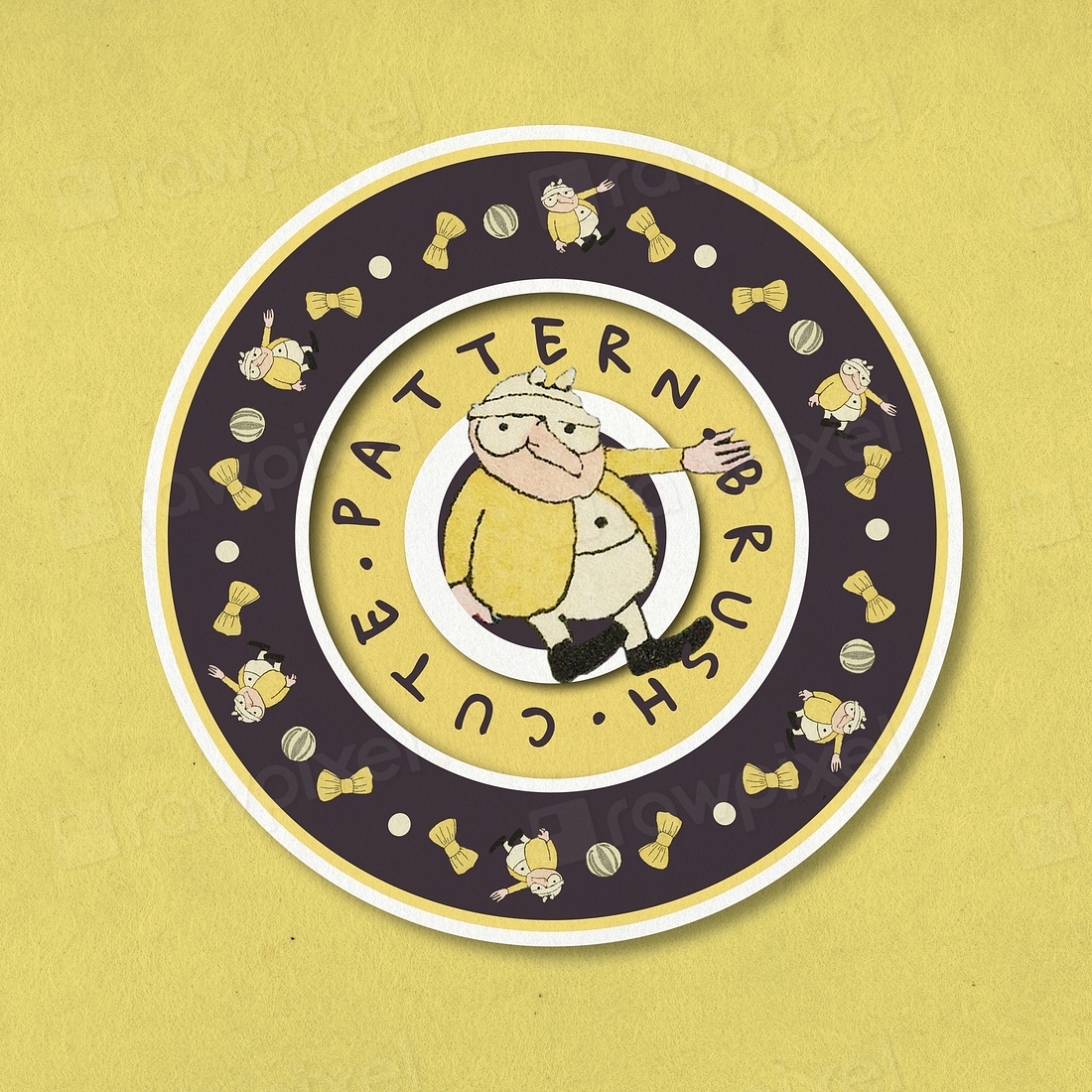 Cute pattern brush vector toys | Premium Vector - rawpixel