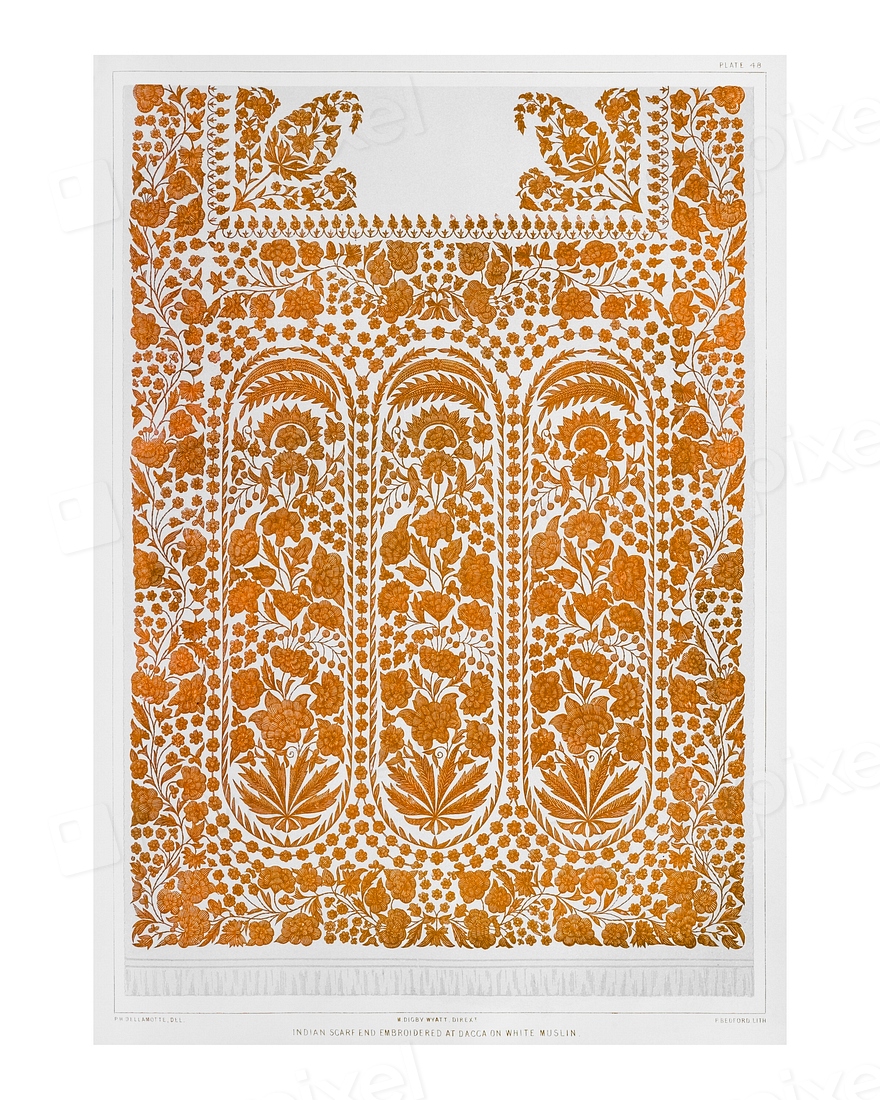 Indian ethnic pattern vintage illustration | Premium Photo - rawpixel