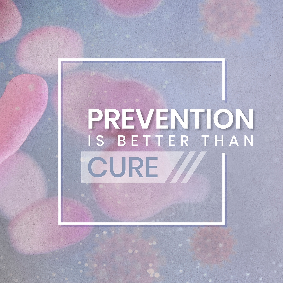 Prevention is better than cure | Free Vector Template - rawpixel