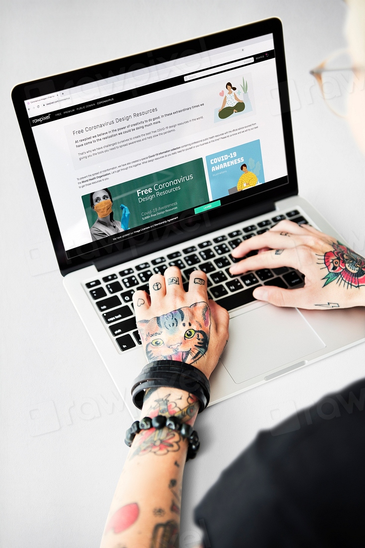 Free design resource website laptop | Free Photo - rawpixel