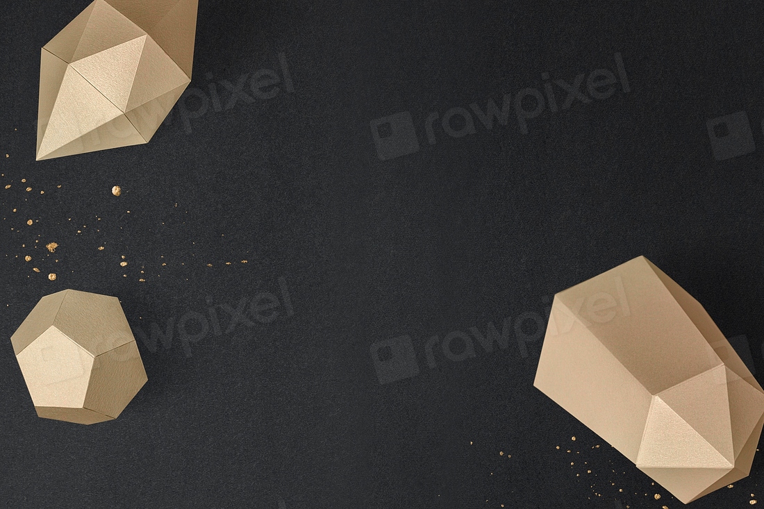 Gold paper craft geometric patterned | Free Photo - rawpixel