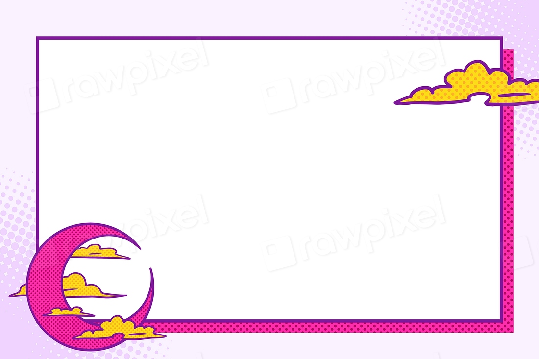 Pop art pink crescent moon | Premium Vector - rawpixel