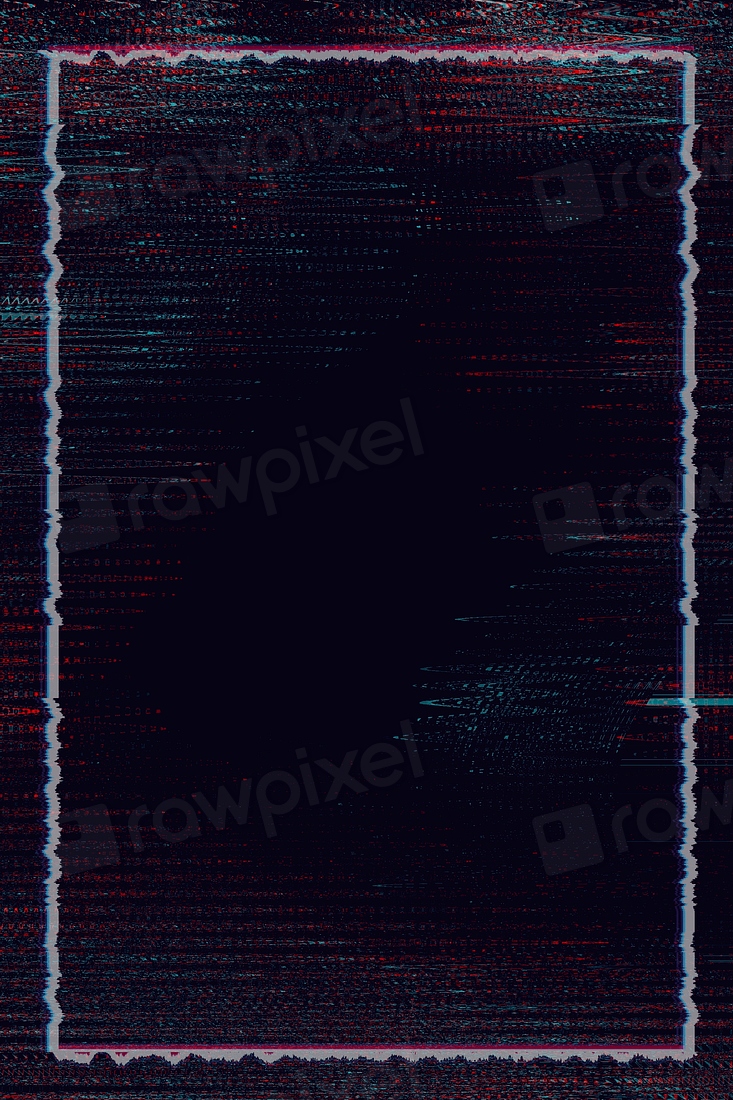 Rectangle frame glitch effect psd | Premium PSD - rawpixel
