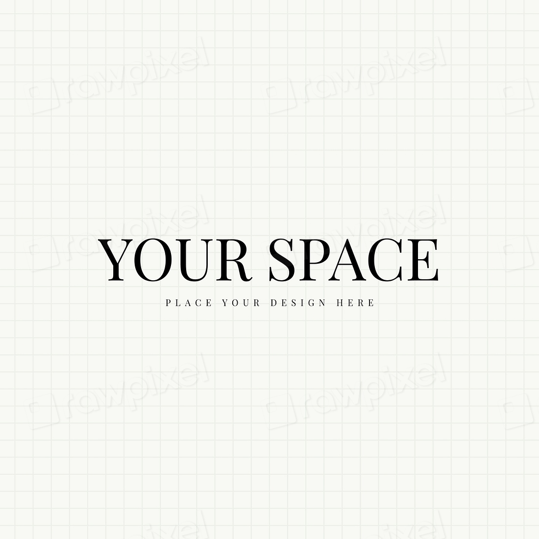 Your space template vector typography | Premium Vector Template - rawpixel