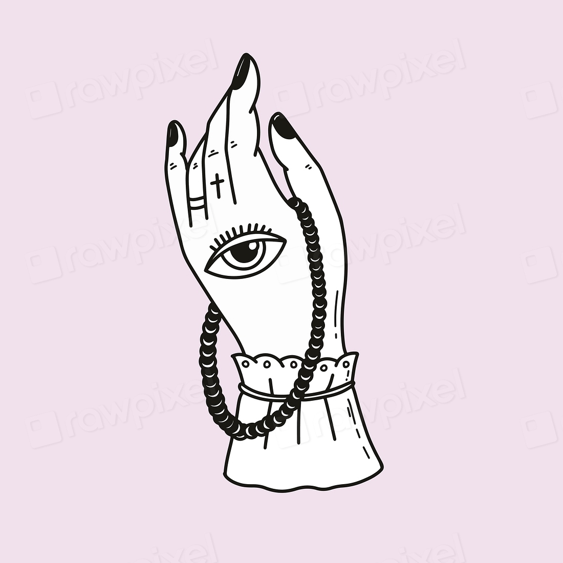 Vintage hand tattoo design vector | Premium Vector Illustration - rawpixel