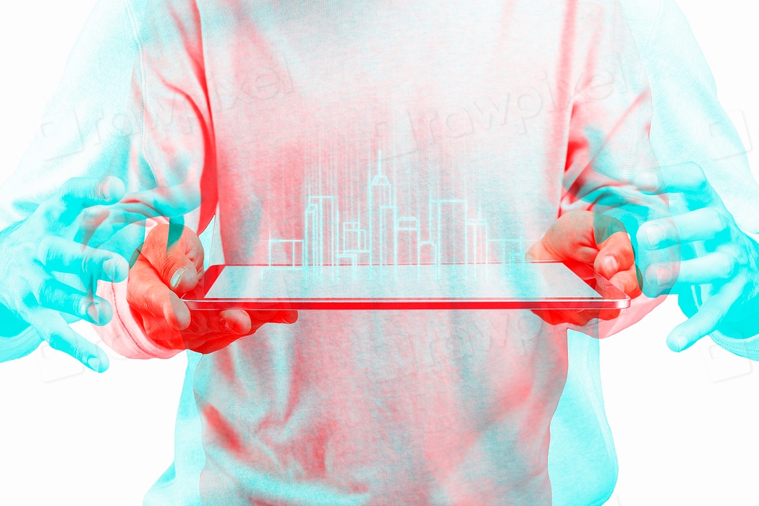 Architect using transparent tablet smart | Premium Photo - rawpixel
