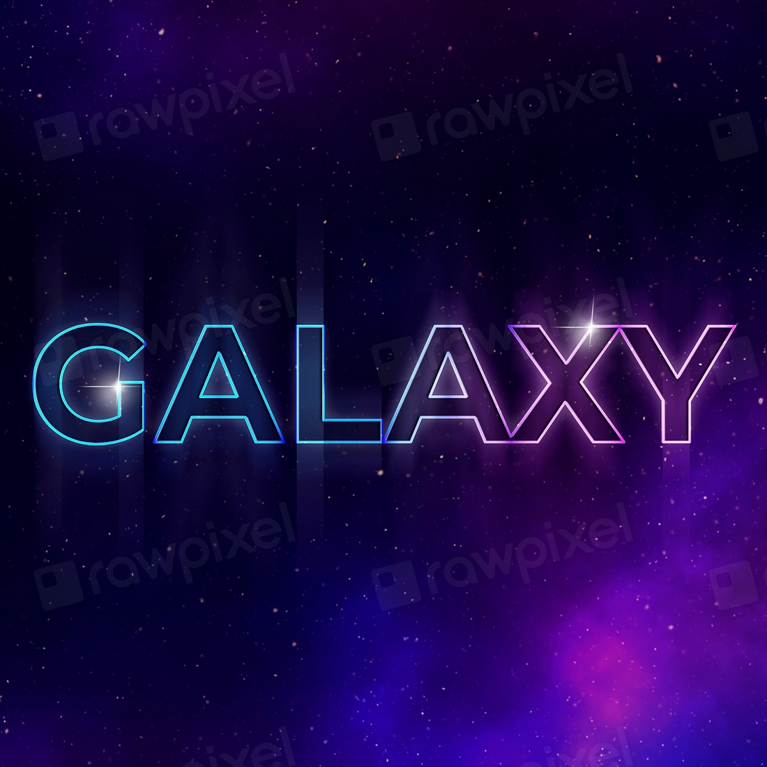 Galaxy spectrum style typography galaxy | Free Photo - rawpixel