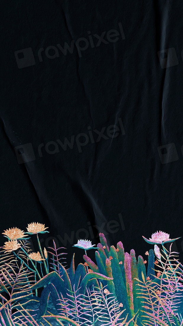 Flower border mobile wallpaper, Henri | Premium Photo - rawpixel