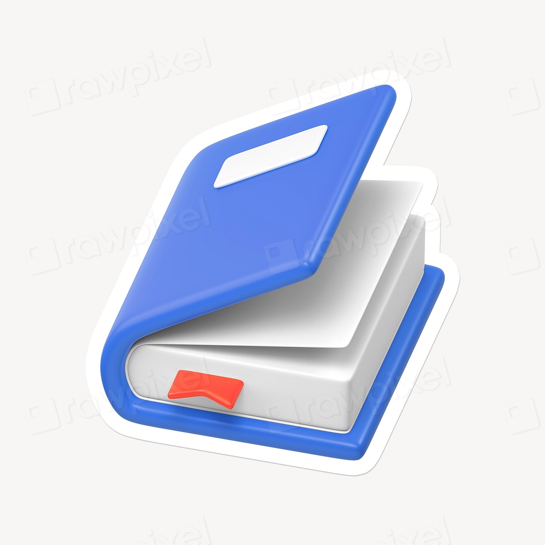 Blue book, education icon sticker | Free Photo - rawpixel
