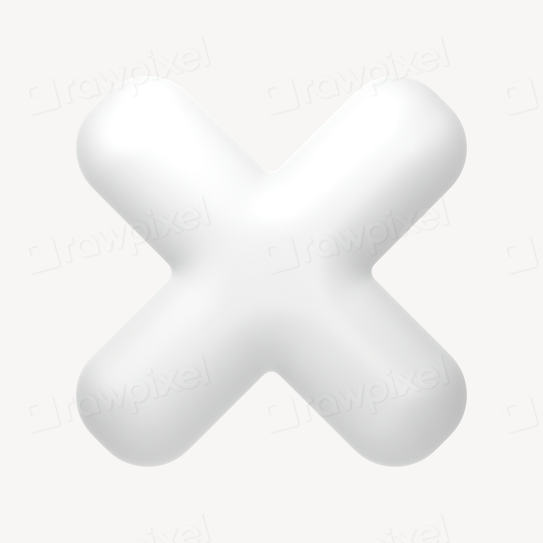 White X mark 3D icon | Premium PSD - rawpixel
