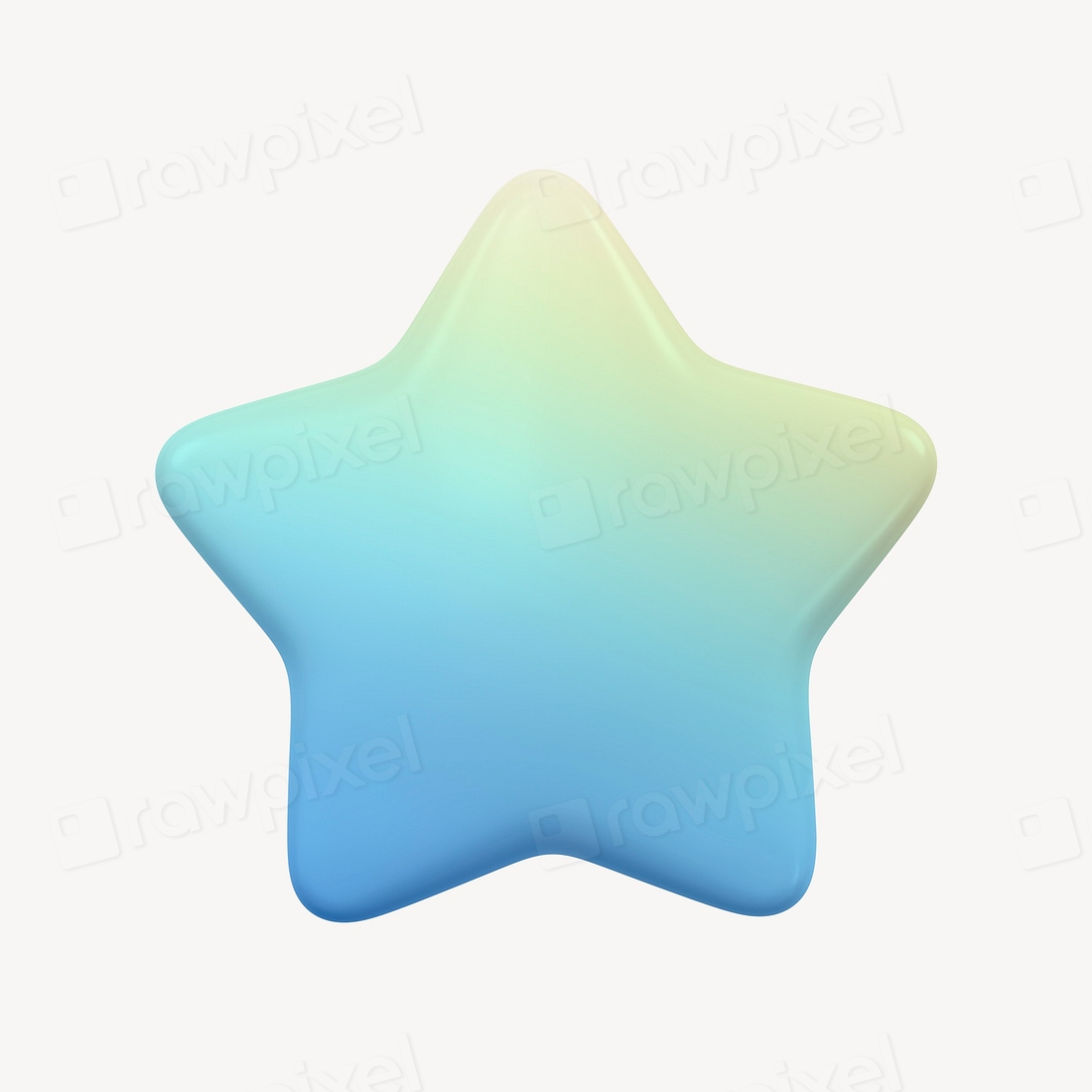 Blue star, favorite icon, 3D | Free Photo Illustration - rawpixel