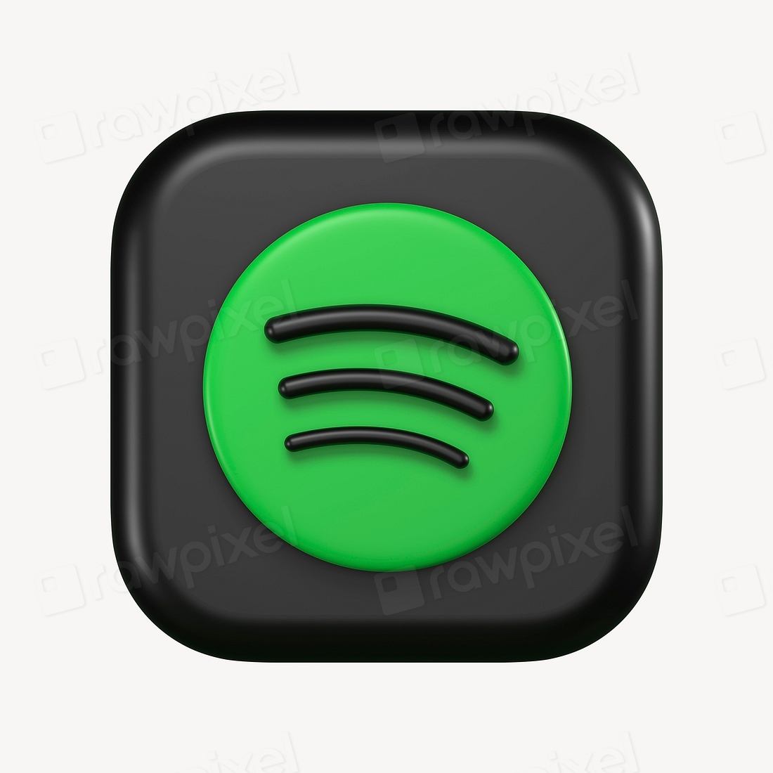 Spotify icon social media 3D | Free Photo Illustration - rawpixel