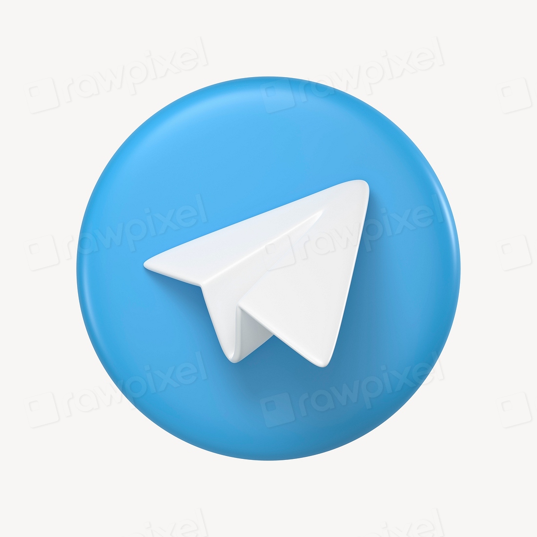 Telegram icon social media 3D | Free Photo Illustration - rawpixel