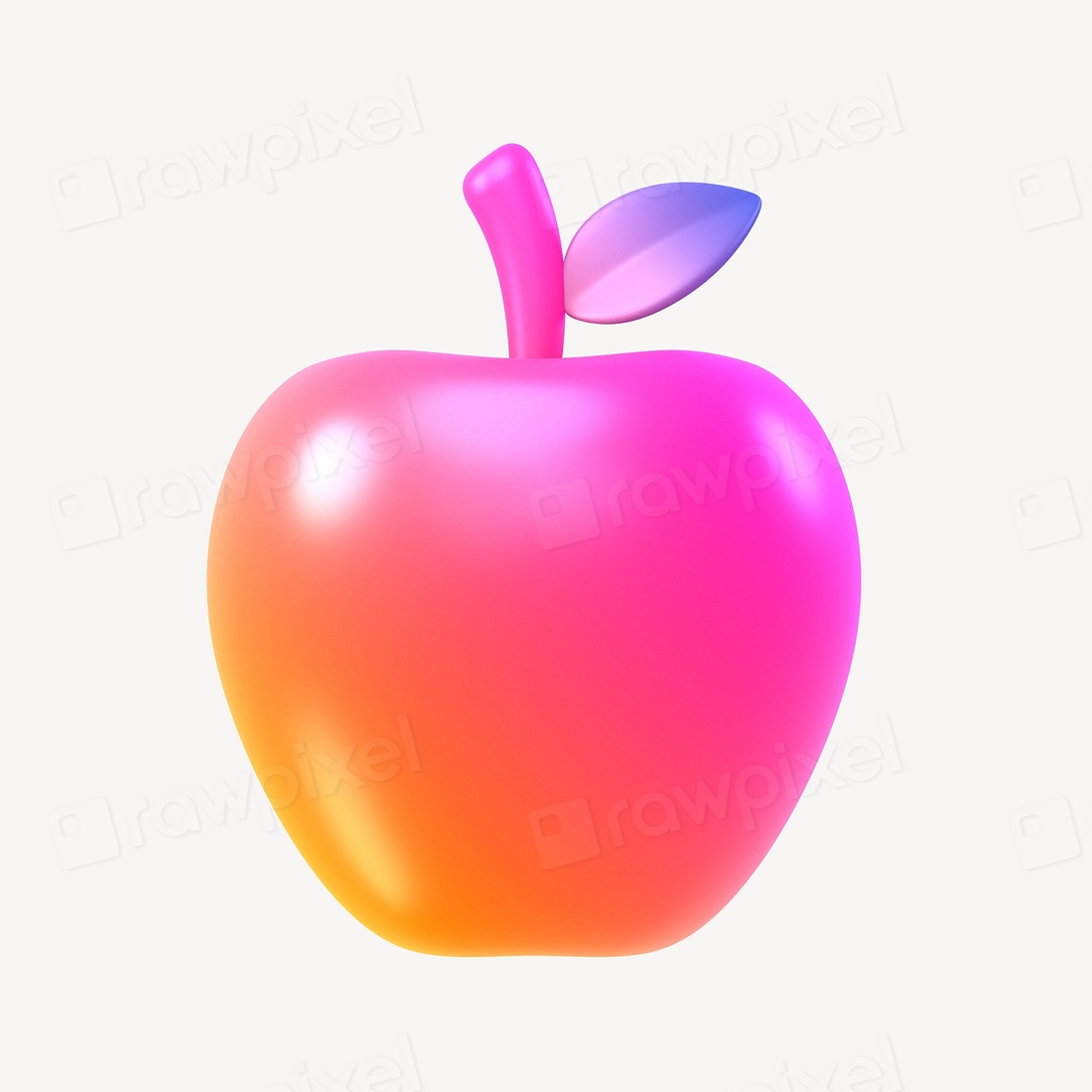 Apple icon, 3D gradient design | Premium PSD - rawpixel